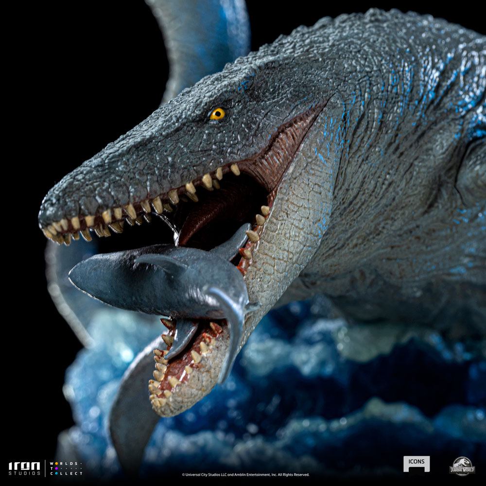 Jurassic Park: Mosasaurus Jurassic World Icons Statue by Iron Studios