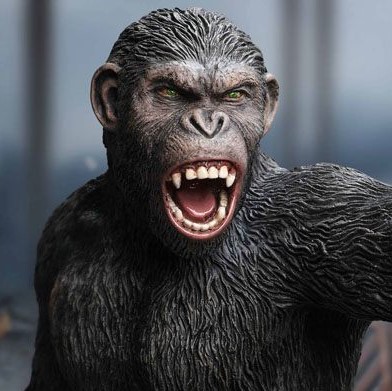 Statue: Caesar 2.0 Deluxe Version Rise of the Planet of the Apes Statue ...